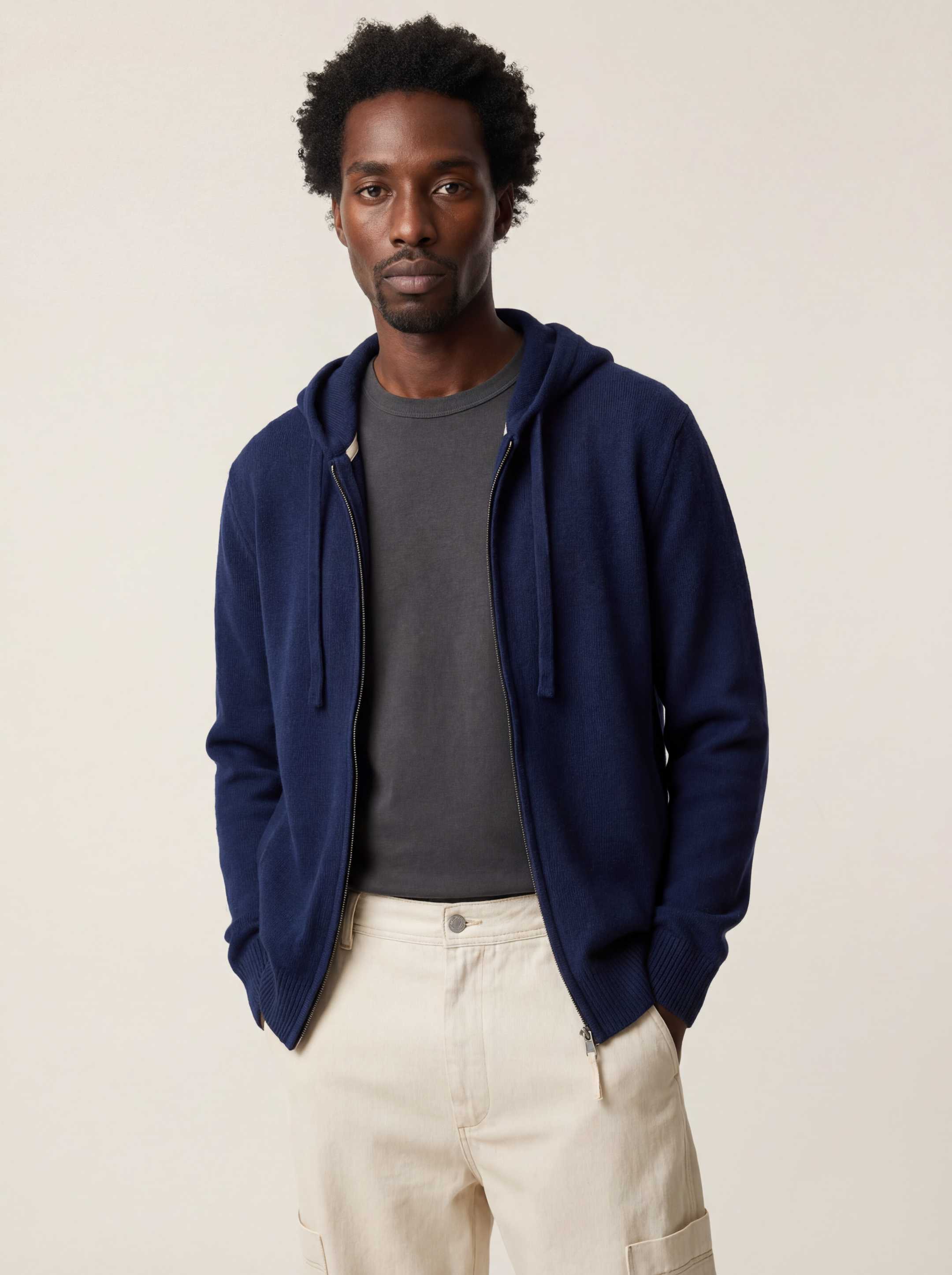 Atlantic Blue - Signature Merino Zip Hoodie | Sheep Inc.