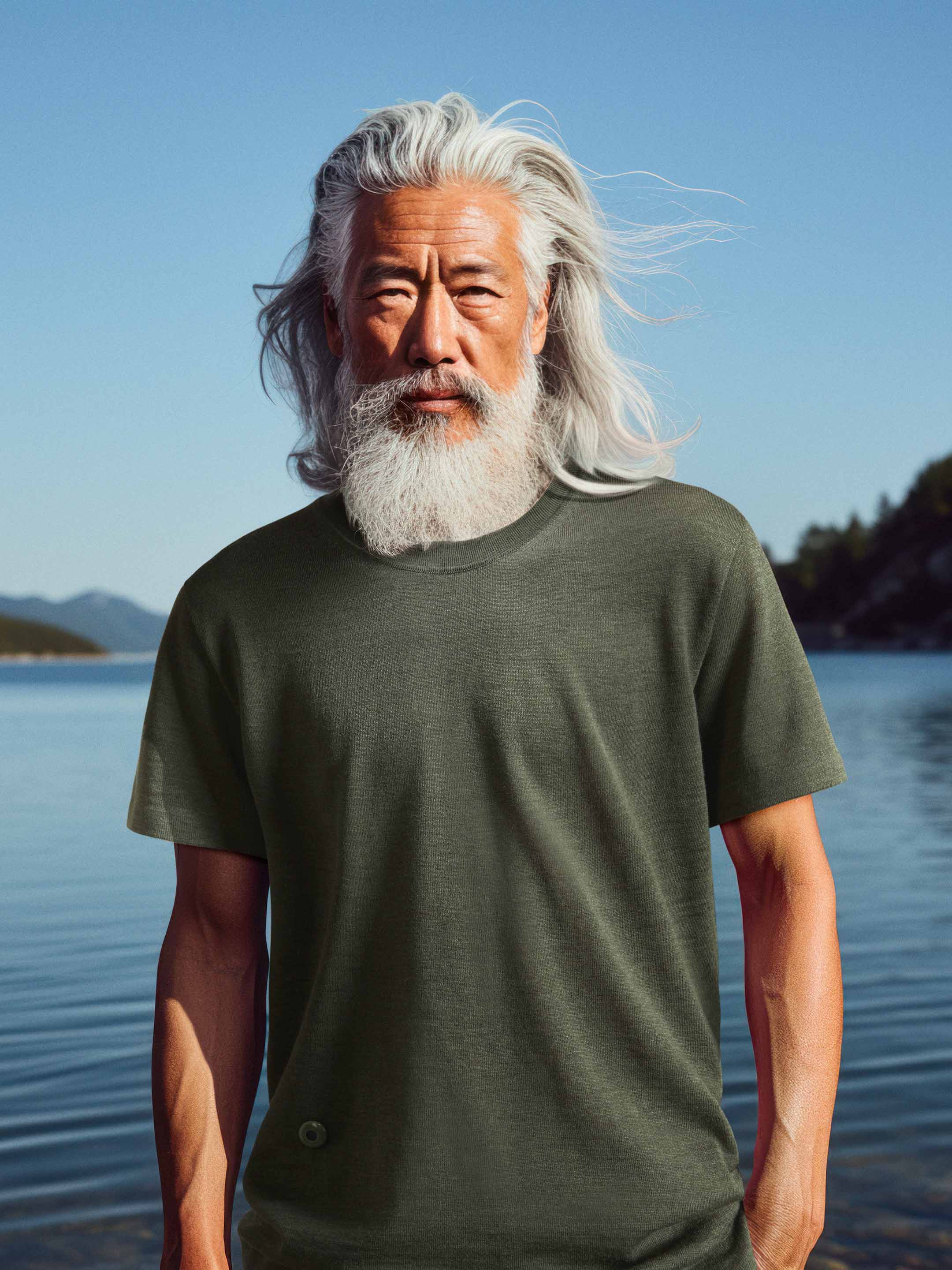 Moss Green Merino Wool Ultra-Light T-Shirt - Men's/Women's - Sheep Inc