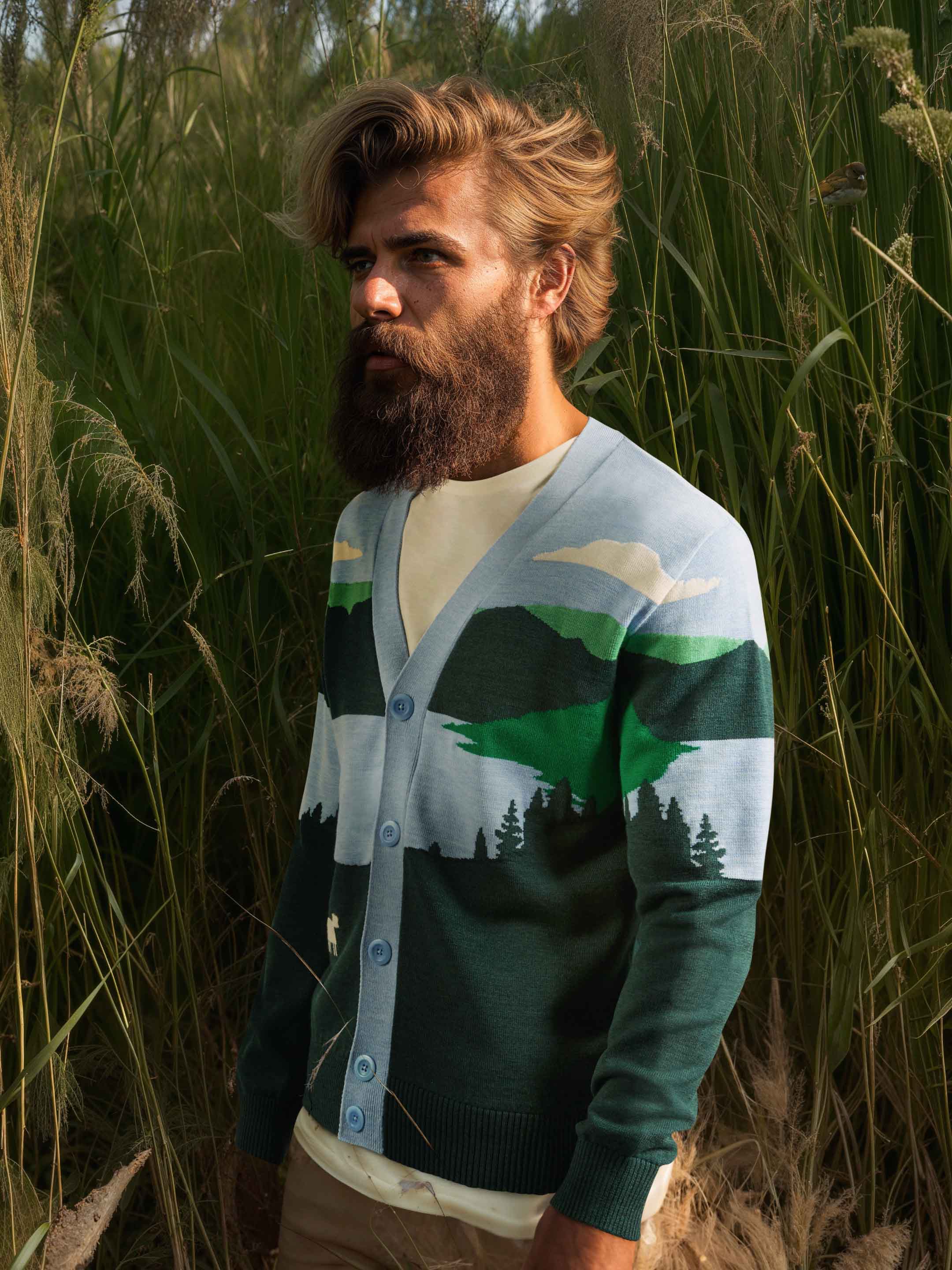 Sheepscape Cardigan - Men's/Women's - Sheep Inc