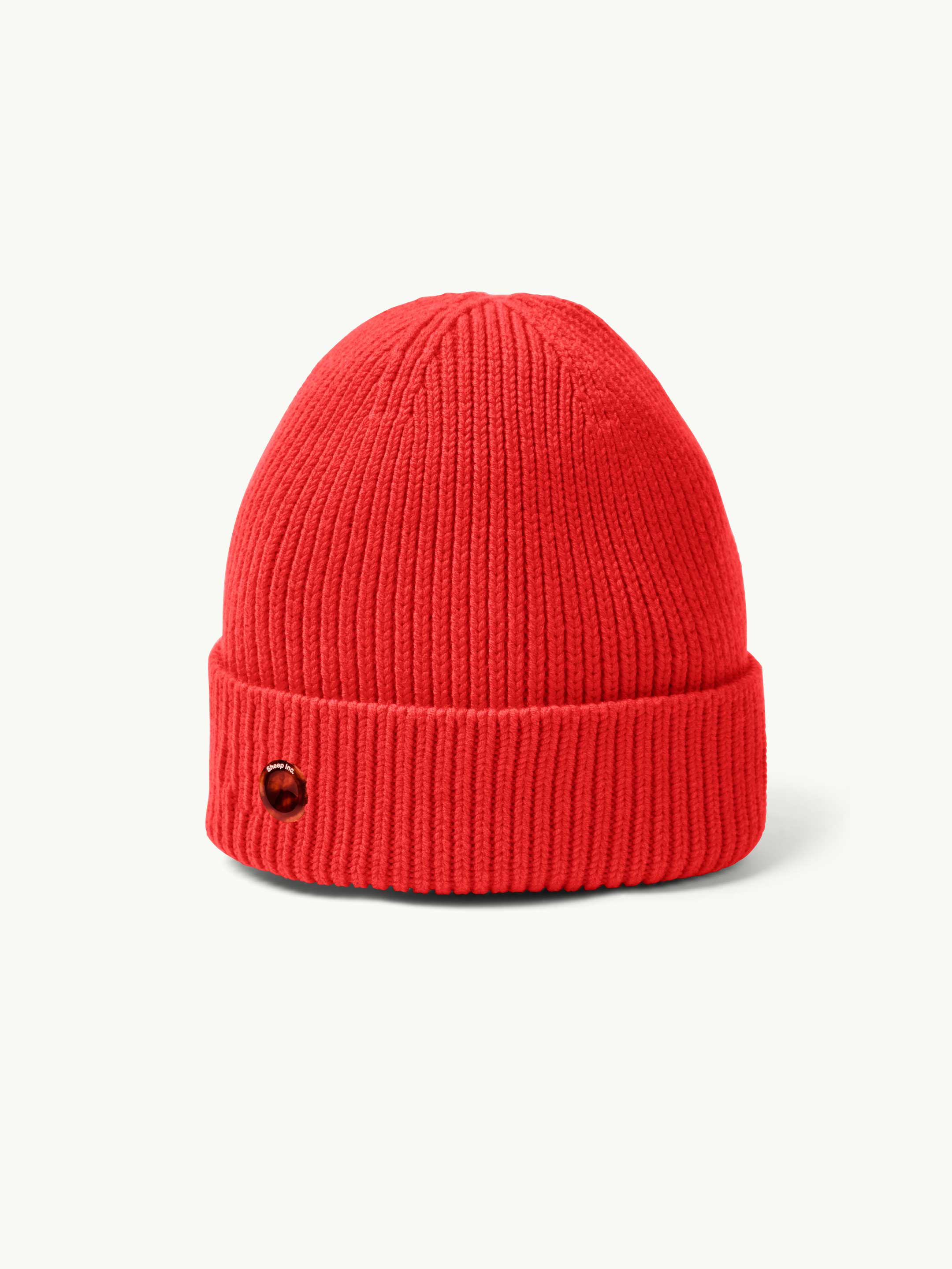 Poppy Red Knitted Beanie 2.0 - Men's/Women's - Sheep Inc